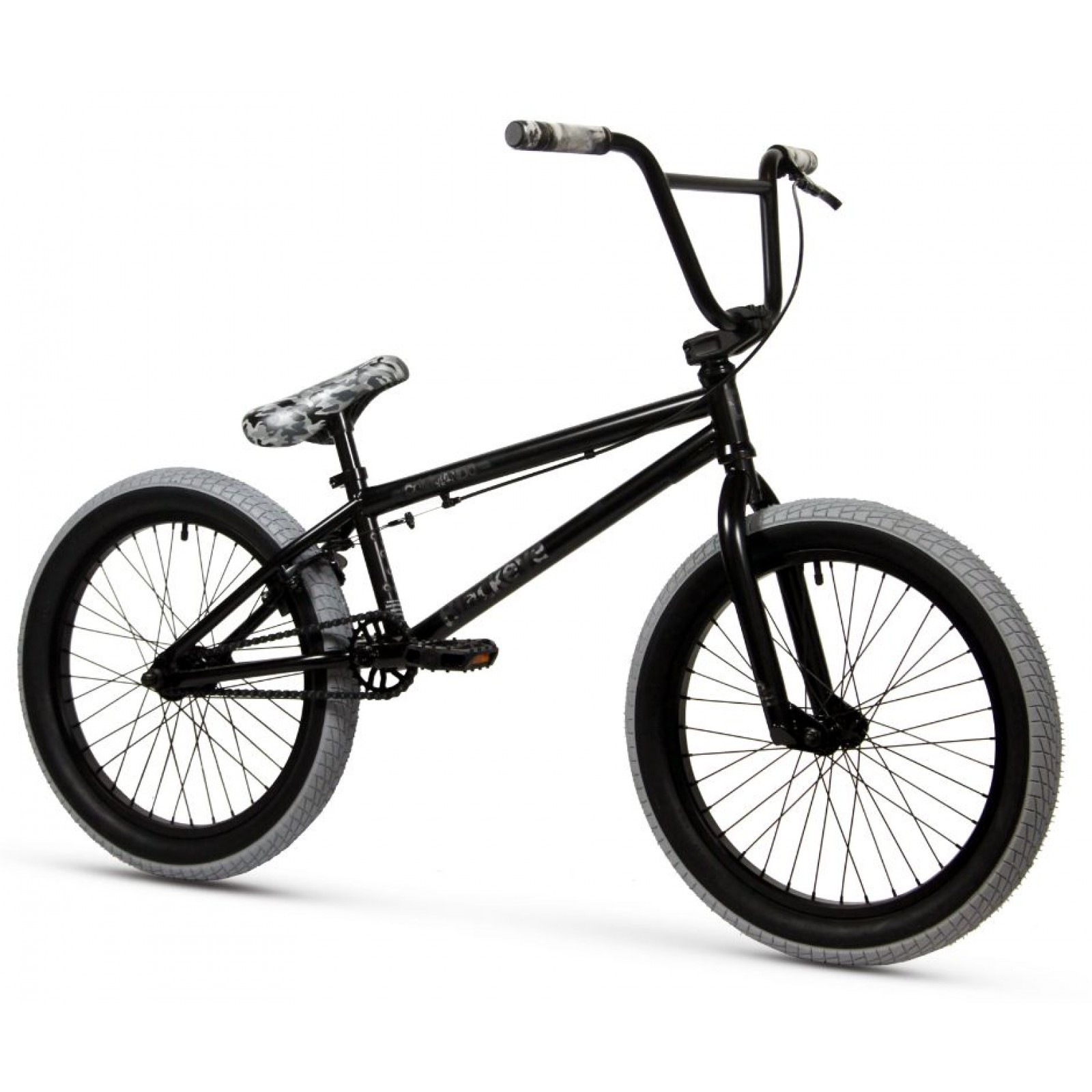 Blackeye 2022 Commando 20" BMX Bike | Matte Black/Snow Camo | BMX Bible Australia