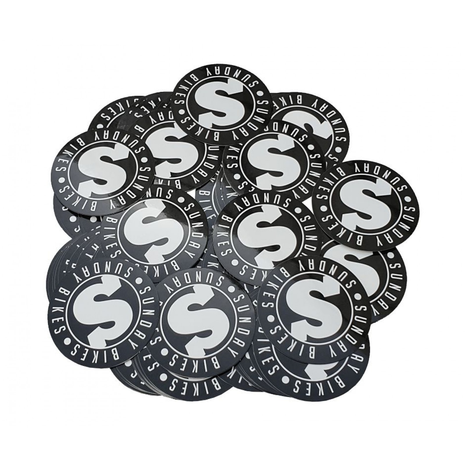 SUNDAY | S Logo | Sticker Pack Black | BMX Bible Australia