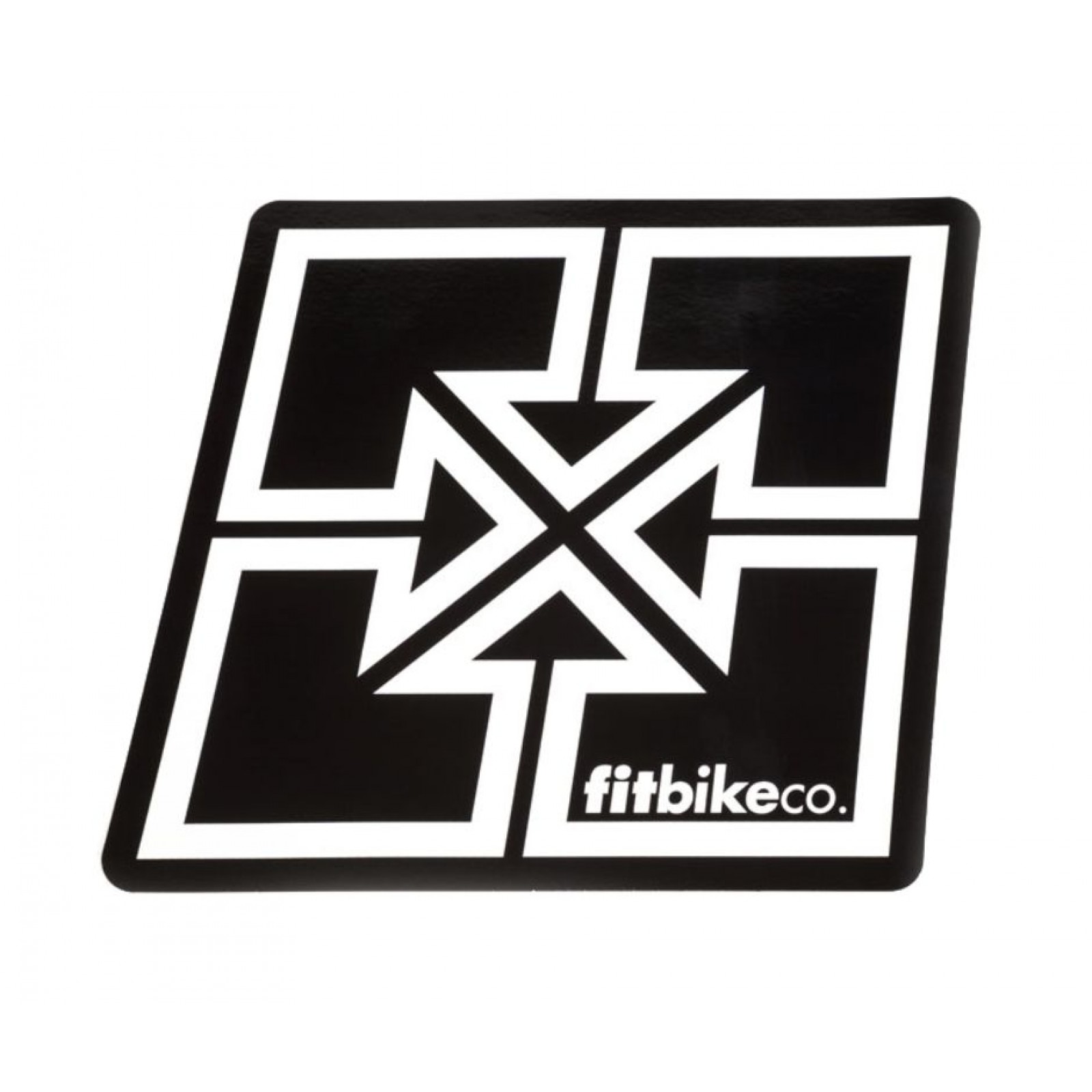 FITBIKECO | Big Key Sticker | Black/White | BMX Bible Australia