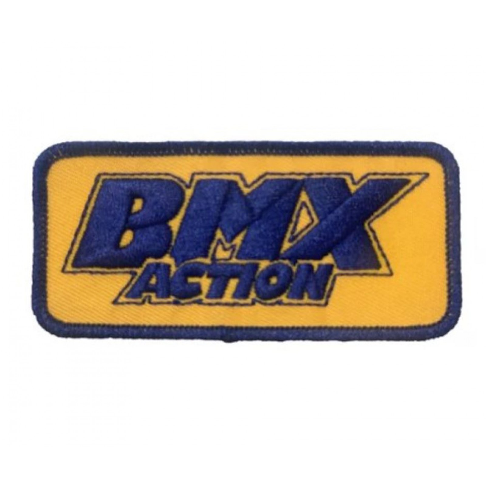 MCS | BMX ACTION Heat Seal Patch | Blue/Yellow | BMX Bible Australia