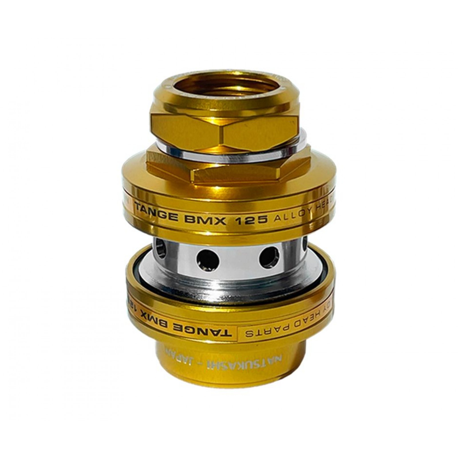 TANGE | MX-125 Anodised Press In Threaded Headset | Gold | BMX Bible ...